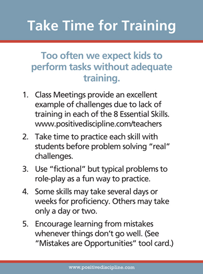 Take Time for Training: A 3-Step Process | Positive Discipline